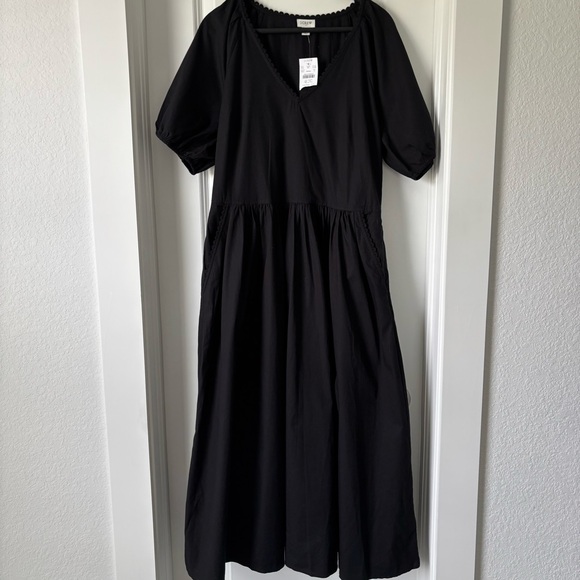 J. Crew | Dresses | J Crew Black Midi Dress | Poshmark